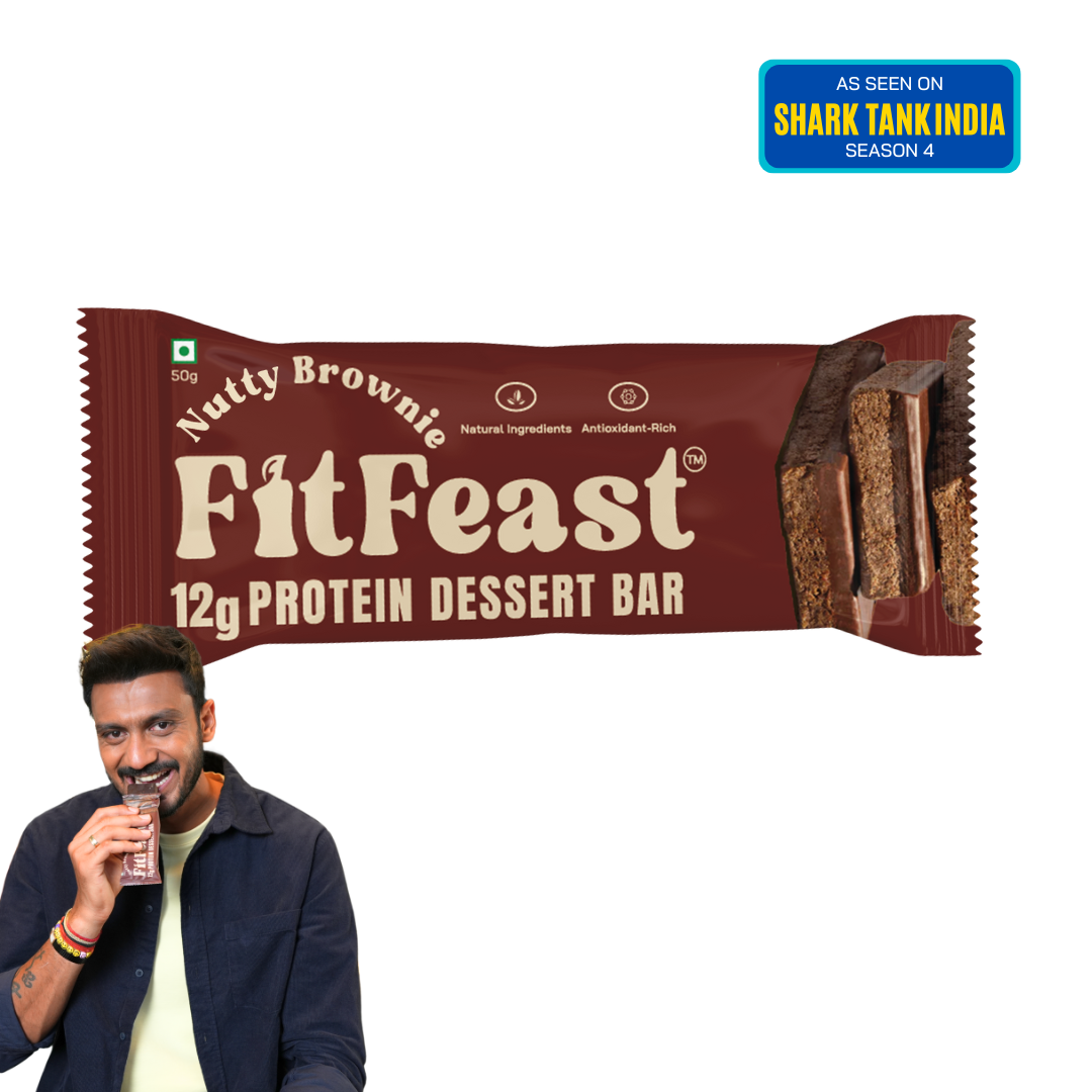 Protein Bars Nutty Brownie | As Seen on Shark Tank – FitFeast